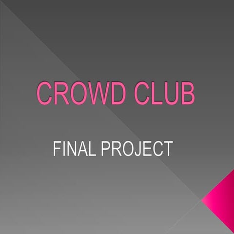 CROWD CLUB_ingles_secundaria_serie_club de cuervos | PPTX
