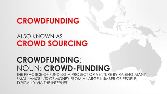 Crowdfunding and it's method | PPT