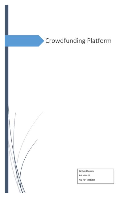 Crowdfunding.pptx | Web Development | Internet