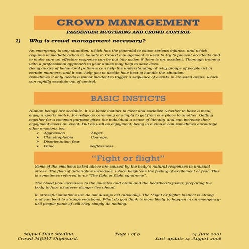 Crowd management | PDF