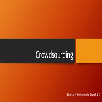 Crowdsourcing | PPT