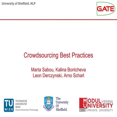 Crowdsourcing Best Practices | PPT