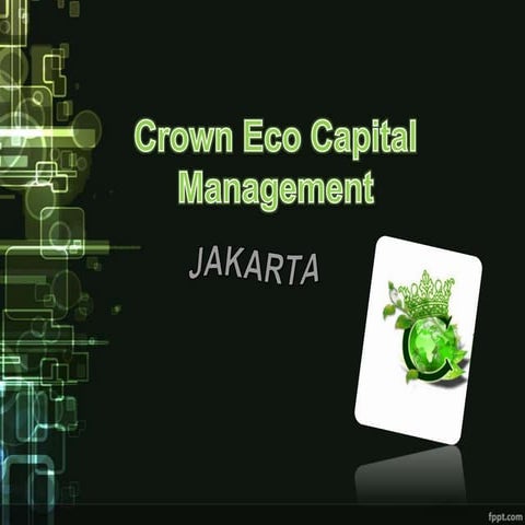 Crown eco capital management/Renewable Energy: The Vision And A Dose Of ...