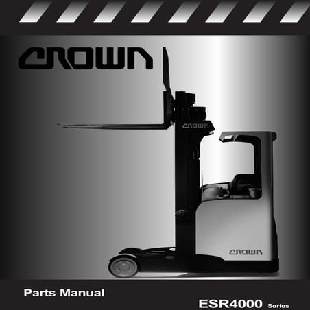 Crown esr4000 series forklift service repair manual | PDF