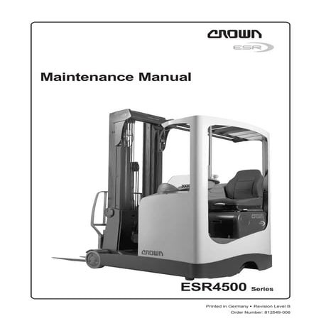 Crown wp2300 series pallet truck service repair manual | PDF