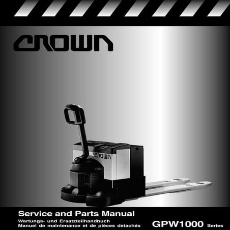 Crown GPC2000 Series Lift Truck Parts Catalogue Manual.pdf