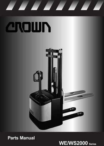 Crown ws2300 series forklift parts catalogue manual | PDF