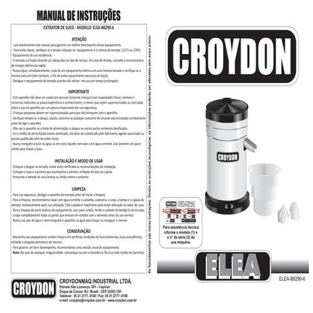Croydon Extrator ELEA | PDF