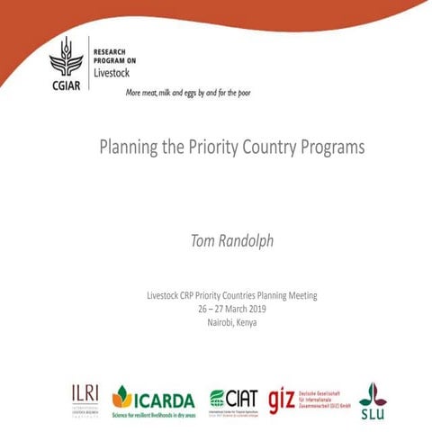 Planning the Priority Country Programs | PPT