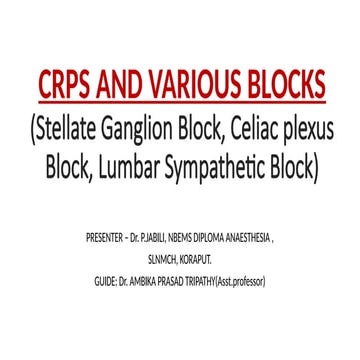 CRPS chronic regional & BLOCKS- Dr. JABILI.pptx