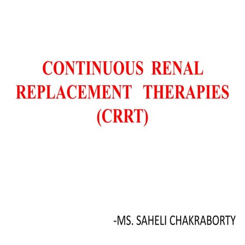 CRRT with Prismaflex slides renal replacement.pdf
