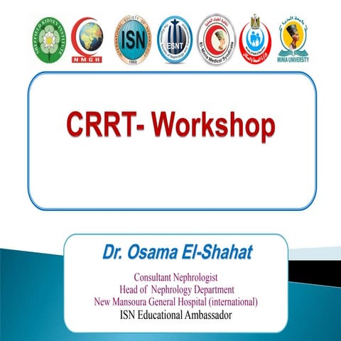 Continuous renal replacement therapy | PPTX