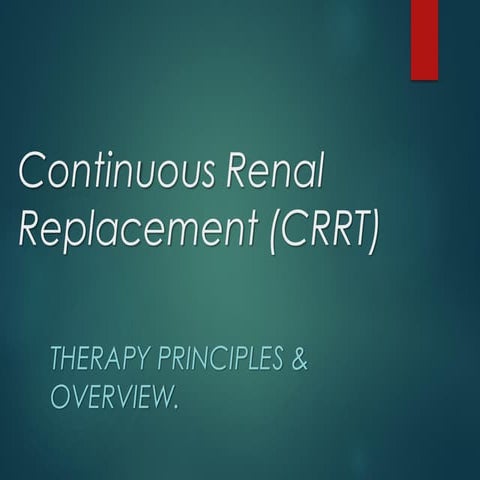 CRRT with Prismaflex slides renal replacement.pdf