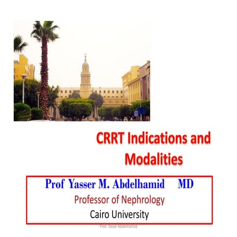 Crrt indications and modalities [autosaved] | PDF