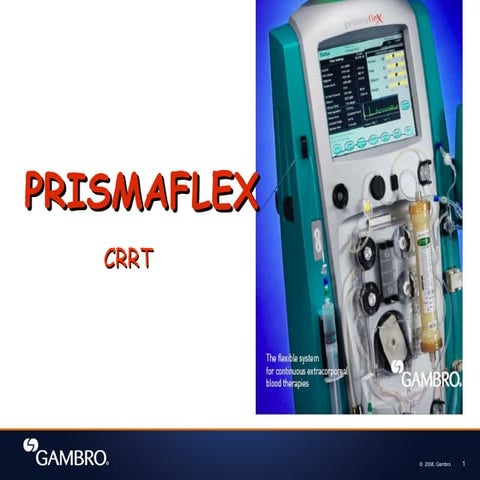 2 prismaflex crrt basic components - seg 2 | PPT