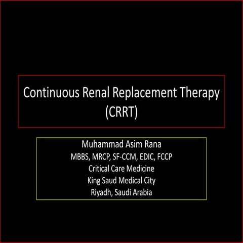 CRRT with Prismaflex slides renal replacement.pdf
