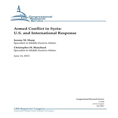 Congressional Research Service (CRS) Report on the Syrian War | PDF ...