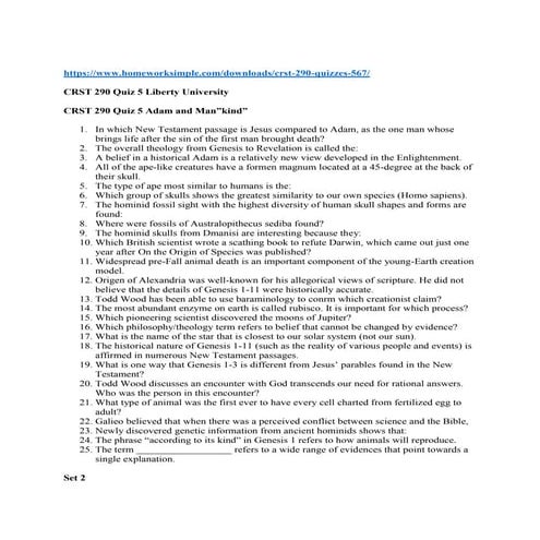 CRST 290 Quiz 5,6,7 Liberty University.docx