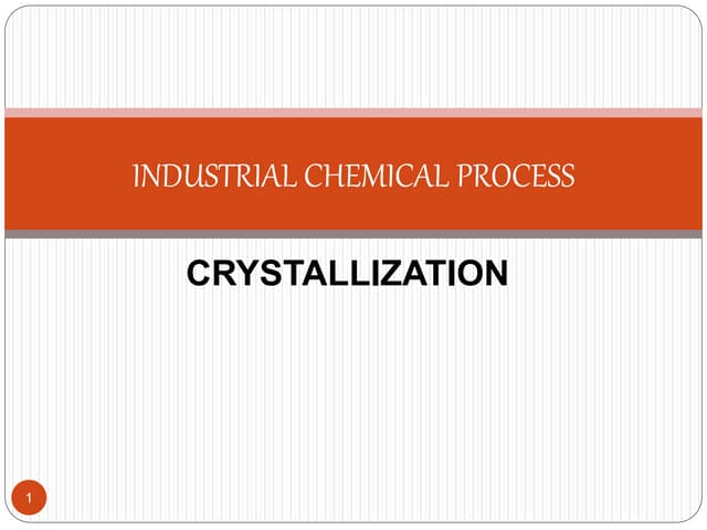Crystallization (process chem).pptx | Chemistry | Science