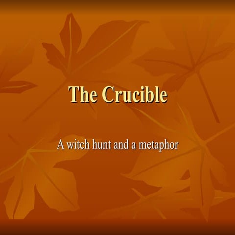 Crucible | PPT | Paranormal Phenomena | Hobbies & Interests
