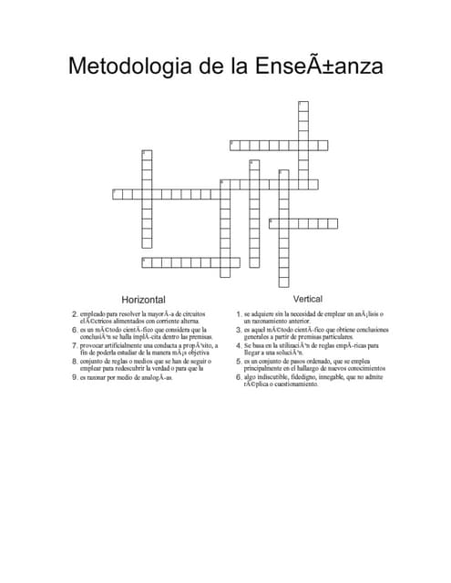 CRUCIGRAMA DE ARTES | PDF
