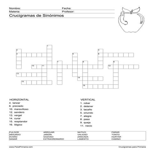 Crucigrama1 | PDF