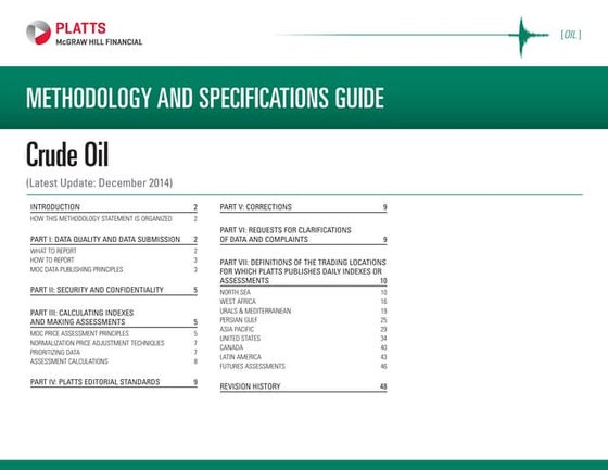 Platts Oil Pricing and MOC Methodology Explained | PDF | Stocks and ...