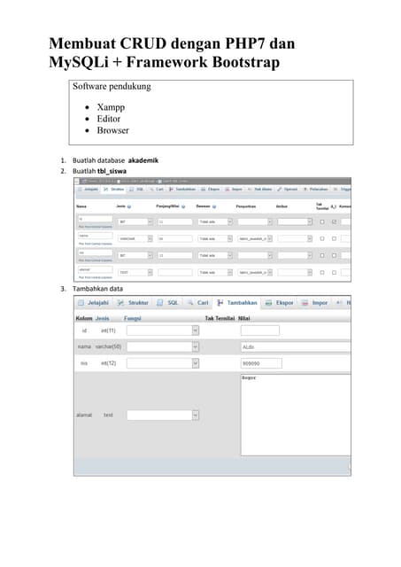 Crud Php7 Mysq Li Bootstrap Pdf