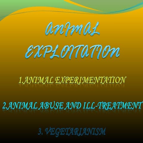 Animal Exploitation | PPT