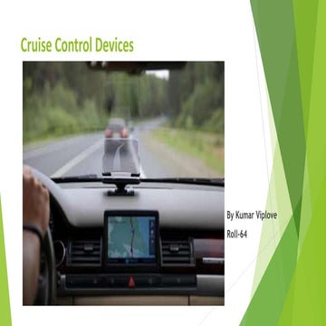 Cruise control devices | PPTX