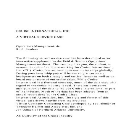TUI Case Study | PDF