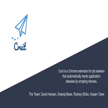 Cruit - A Chrome Extension | PPTX