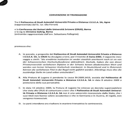 Università Issea ,supdi, unisupdi univolta massimo silvestri ...