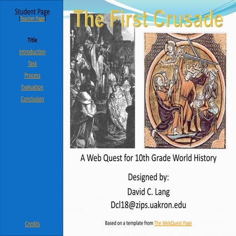 Crusades webquest 2 (2) | PPTX