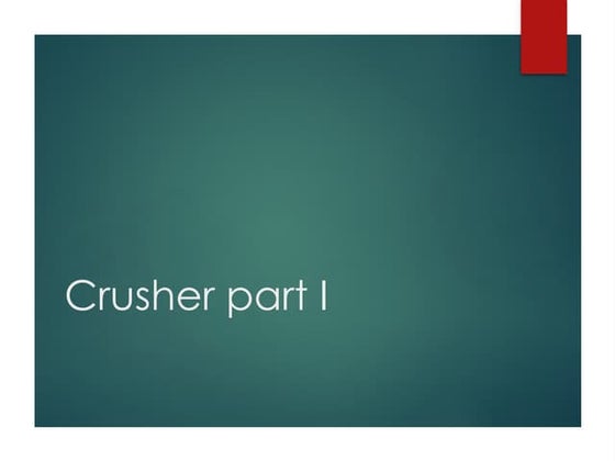 Crusher and Its Types | PDF | Home Appliances | Home & Garden