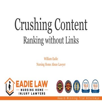 Crushing Web Content Ranking Without Links | PPT