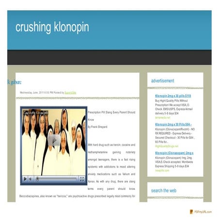 Klonopin taper | PDF