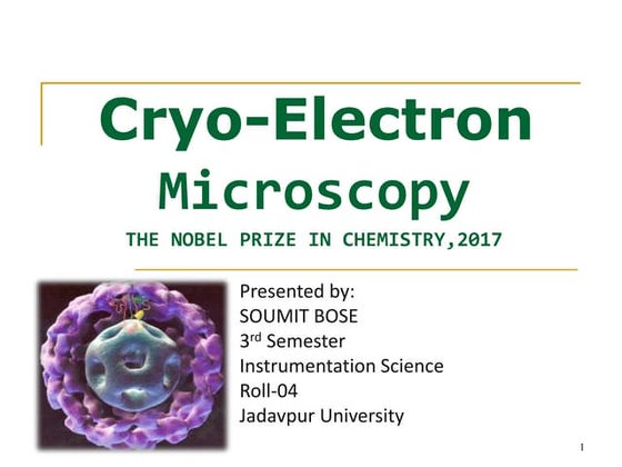 Nobel prize chemistry 2017 | PPT