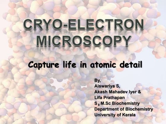 Cryo electron microscopy | PPT
