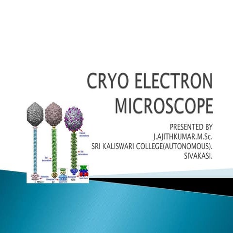 Cryo electron microscope.presentaion | PPTX | Chemistry | Science