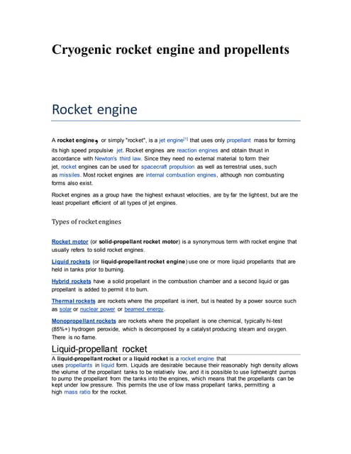 rocket propellent ppt | PPT