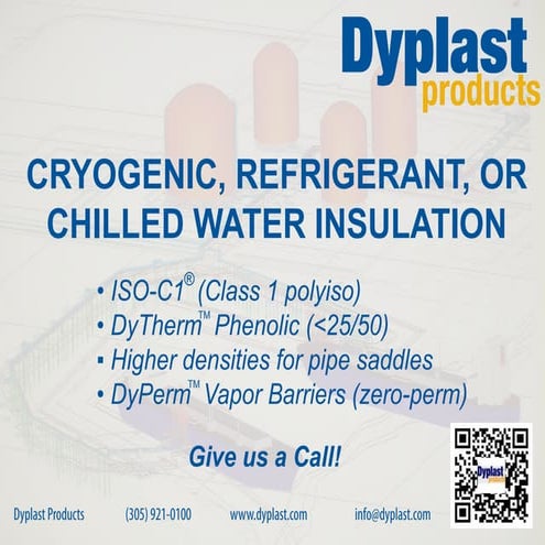 Cryogenic, Refrigernant, Chilled Water Insulation | PDF