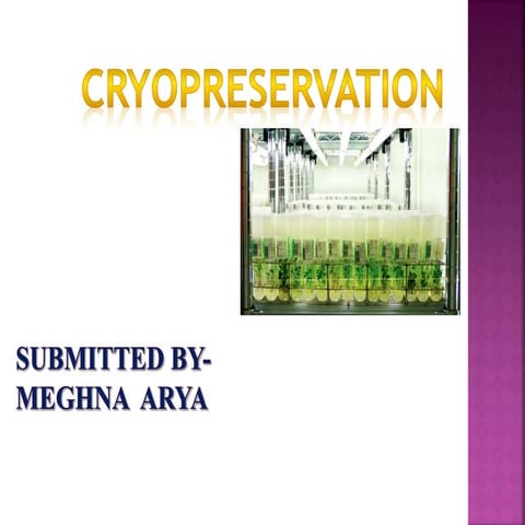 Cryopreservation | PPTX