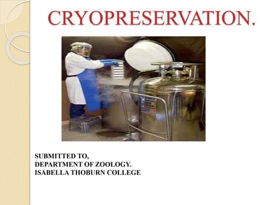 Cryopreservation | PPT