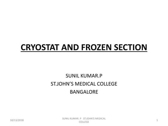 Frozen section | PPT