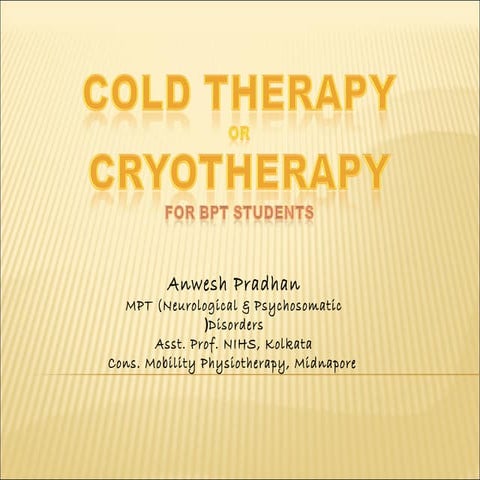 Cryotherapy | PPT