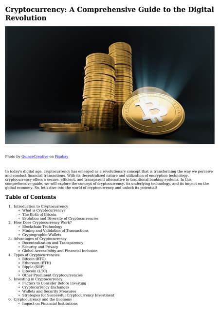 Cryptocurrency | PPTX