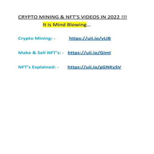 CRYPTO & NFT'S EXPLAINED | PDF