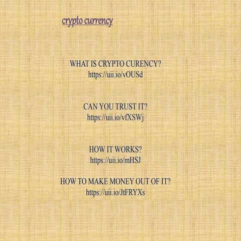 Cryptocurrency | PPTX