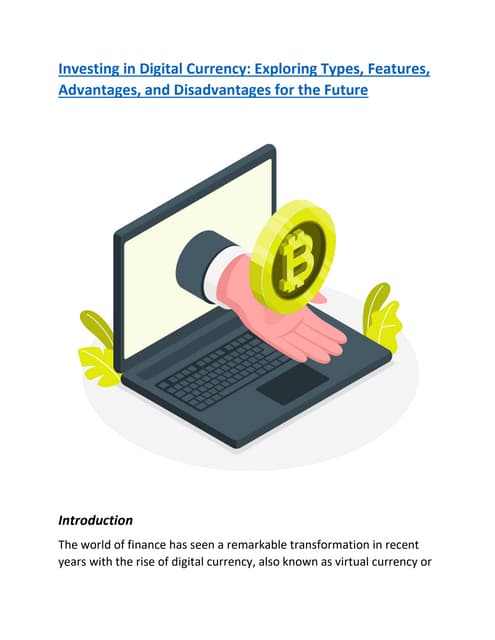 Decoding the Distinction: Digital Assets vs. Cryptocurrency Unveiled | PDF